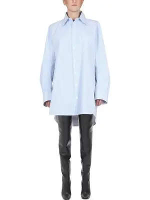 Bottega Veneta Striped Curved Back Shirt - Multicolor