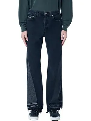GALLERY DEPT. Twisted Wide Leg Jeans - Black