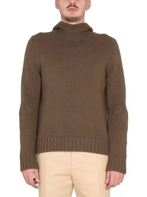 Bottega Veneta Textured Hooded Jersey - Cream
