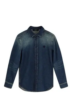 Gucci Certified Washed Cotton Denim Shirt - Blue