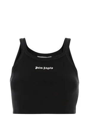 Palm Angels Piquet Top - Black