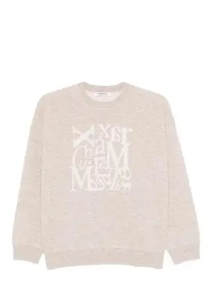 Max Mara Graphic Logo Crewneck Sweater - Multicolor