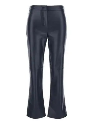 Max Mara S MAX MARA Eco Leather Flared Trousers Multicolor