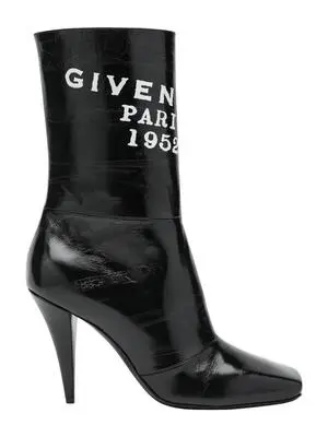 Givenchy Sliced Square Tape Ankle Boots - Black
