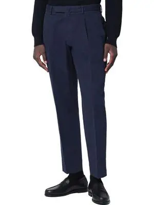 SANTANIELLO Santaniello Cotton And Cashmere Trousers Blue