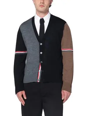 Thom Browne Wool Cardigan - Blue