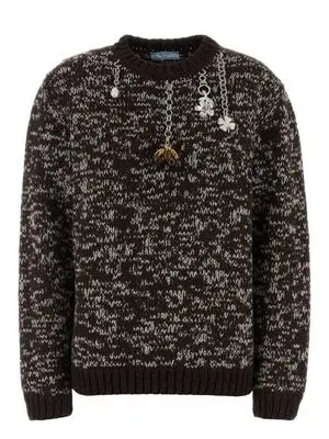 Prada Two-tone Wool Oversize Sweater - Multicolor