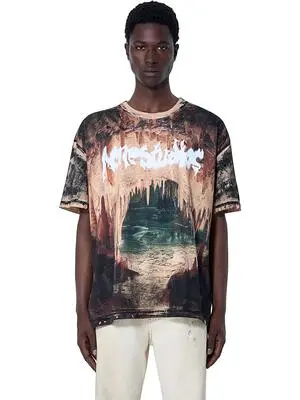 Acne Studios Acne Studios Men Graphic Print T-Shirt Brown
