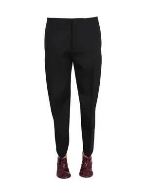 Bottega Veneta Compact Wool Pants - Black