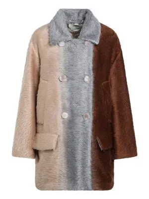 Fendi Double-breasted Color-block Coat - Pink