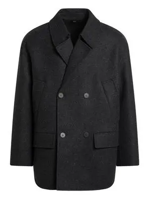 Fendi Double-breasted Wool Caban Coat - Gray