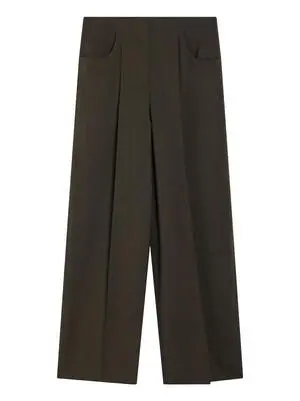 Fendi Wool And Mohair Trousers - Green