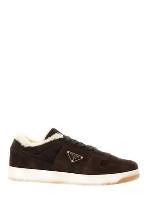 Prada Downtown Suede Sneakers - Brown