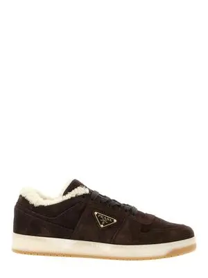 Prada Downtown Suede Sneakers - Brown