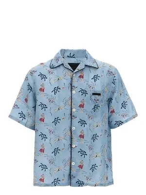 Prada Hawaii' Shirt - Blue