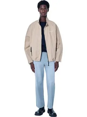 Miu Miu Garment-dyed Twill Pants - Gray