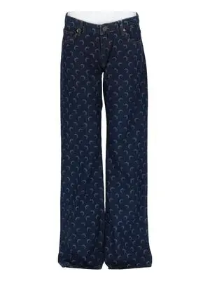 MARINE SERRE Jeans Moon - Blue