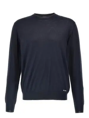 Prada Prada Men Silk Sweater Blue