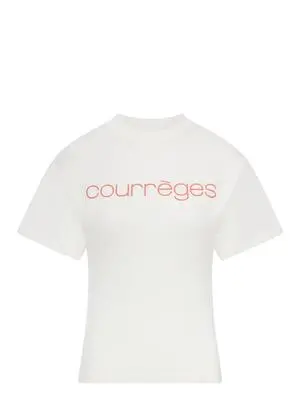 COURREGES Cotton Printed T-shirt Multicolor