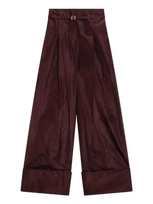 Fendi Taffeta Trousers - Red