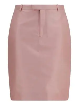 Gucci Silk Faille Skirt - Pink