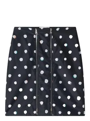 Fendi Taffeta Midi Skirt - Black