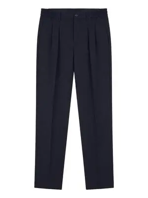 Tagliatore TAGLIATORE Wool Tailored Trousers Blue