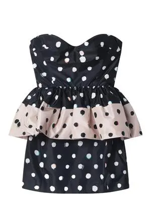 Fendi Printed Taffeta Dress - Black