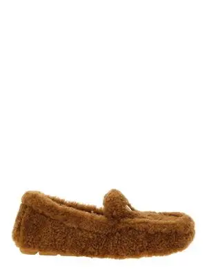 Prada Shearling Loafers - Brown