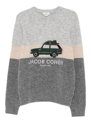 Jacob Cohen Wool Crewneck Sweater - Multicolor