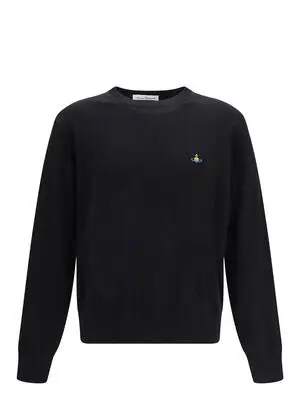 VIVIENNE WESTWOOD Alex Cotton And Cashmere Sweater - Black