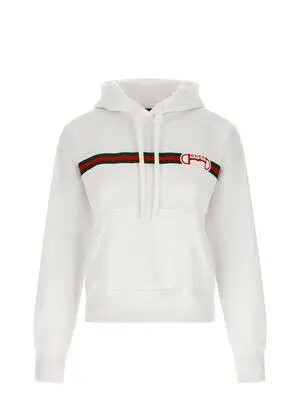 Gucci Morsetto Embroidery Hoodie - White
