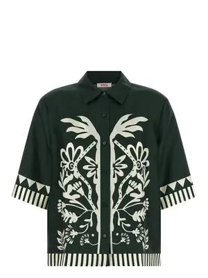 ERES Panama Silk Twill Shirt - Green