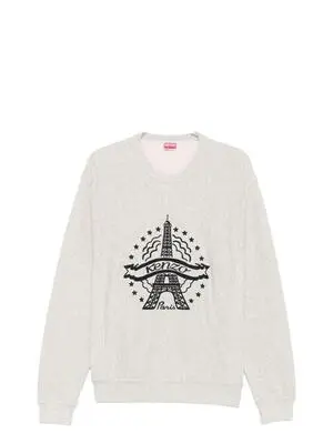 Kenzo Kenzo Eiffel Tower Motif Crewneck Sweatshirt Multicolor