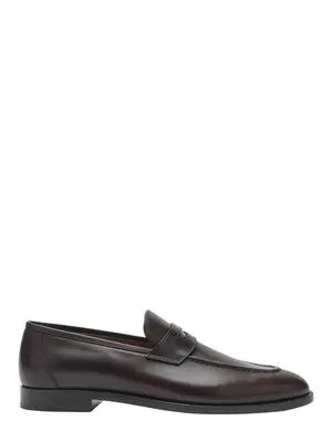 Loro Piana Sergio Calfskin Loafer - Brown