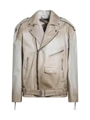 GOLDEN GOOSE Phoebe Leather Jacket - Cream
