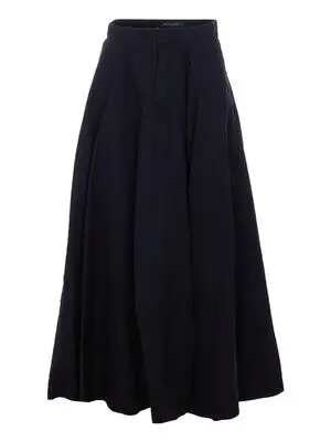 Balenciaga Godet Maxi Skirt - Black
