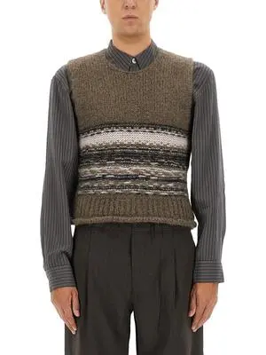 Our Legacy Mohair Wool Waistcoat - Multicolor