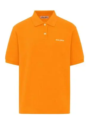 Miu Miu Logo Polo - Orange