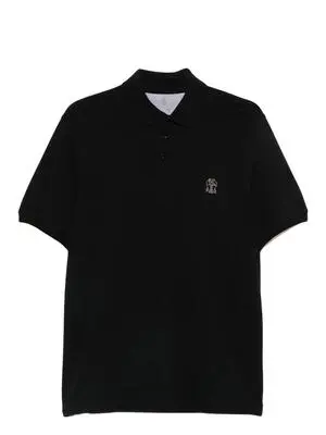 Brunello Cucinelli Brunello Cucinelli Men Logo Cotton Polo Shirt Multicolor