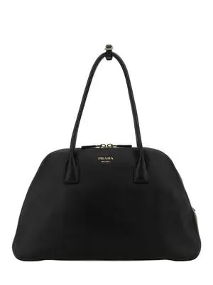 Prada Leather Shoulder Bag - Black