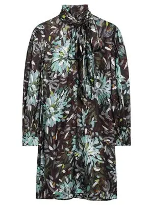 Gucci Printed Silk Twill Dress - Green