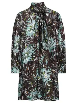 Gucci Printed Silk Twill Dress - Green
