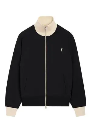 AMI Paris De Coeur Zipped Sweatshirt - Multicolor