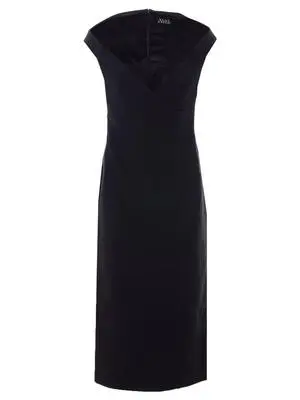 Solace London Monica Midi Dress - Black