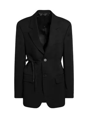 Balenciaga Jacket With Side Tie - Black