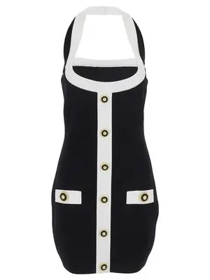 Balmain Knitted Viscose Blend Dress - Multicolor