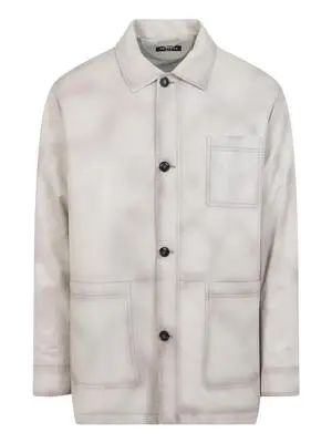 Kiton Lamb Leather Jacket - Multicolor