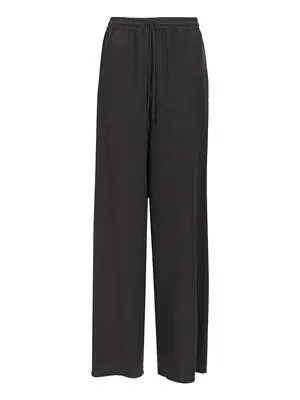 Max Mara Wide-leg Washed Silk Trousers - Blue