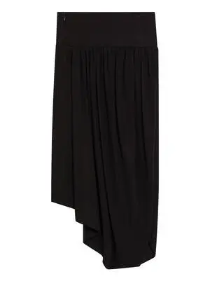 Alaïa Fluid Jersey Midi Skirt - Brown